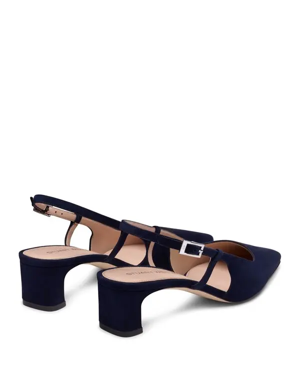 STUART WEITZMAN Baby Babette Slingback Pumps - Nice Blue