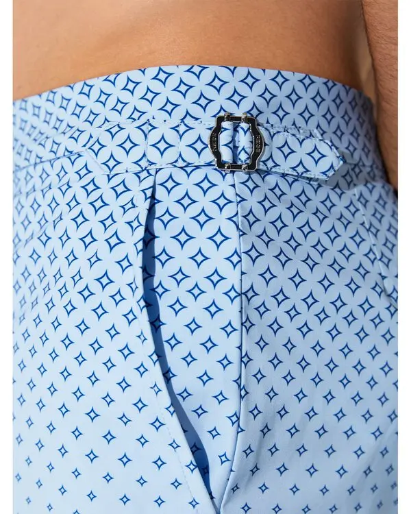 REISS Darli Side Adjuster Ombre Swim Shorts - Soft Blue
