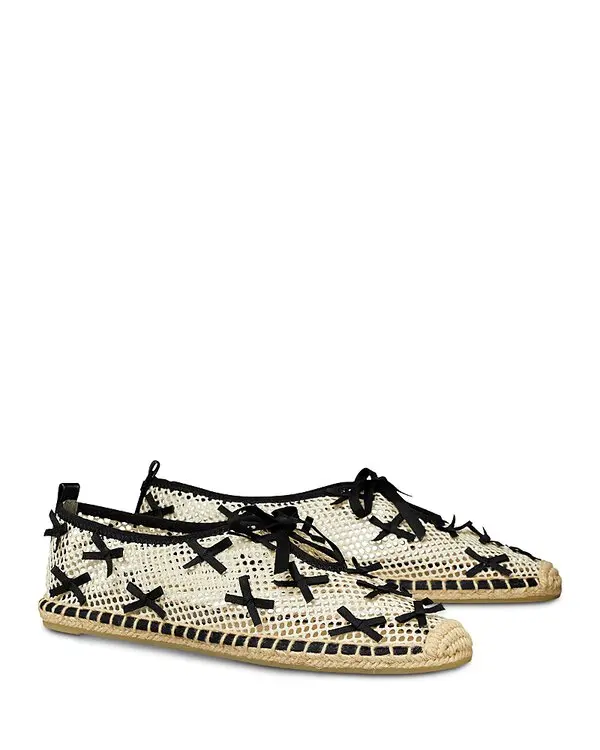 Tory Burch Mini Bow Espadrilles - Peach