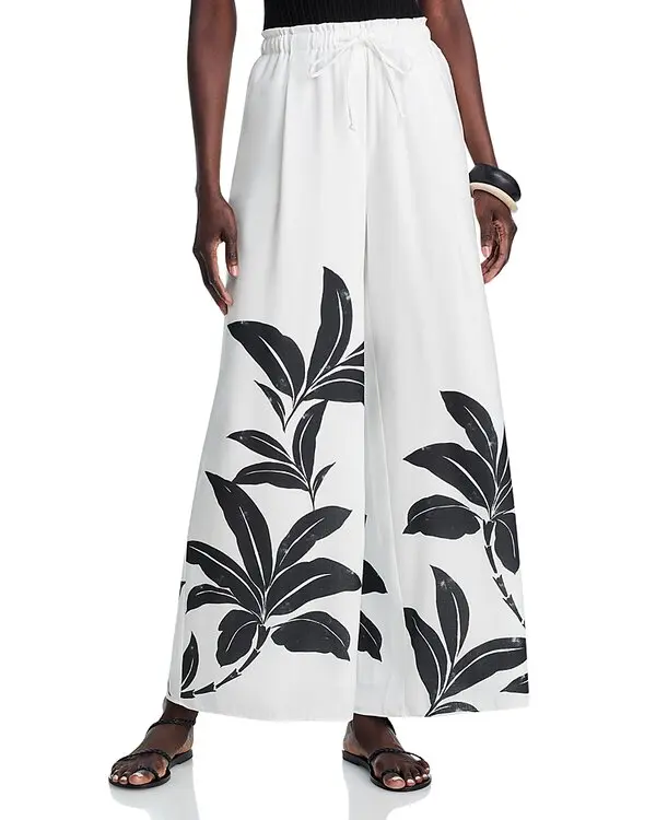 Kobi Halperin Vera Printed Wide-leg Pants - Ivory Multi