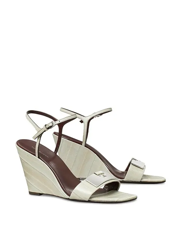 Tory Burch Gigi Wedge Sandals - Driftwood
