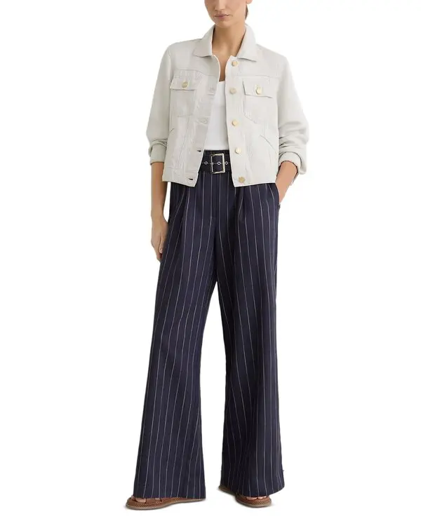 REISS Tencel & Linen Blend Jacket