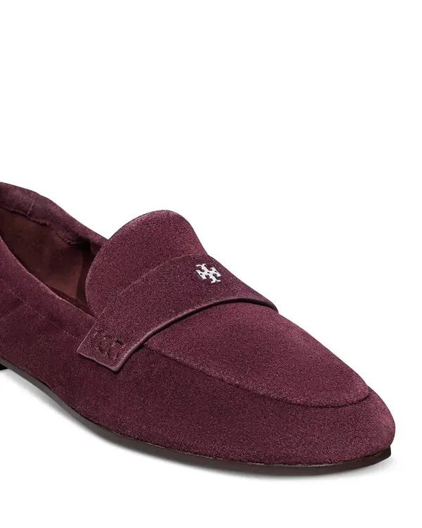 Tory Burch Suede Ballet Loafers - Plum