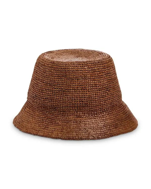 Madewell Crochet Raffia Sun Hat - Coffee Bean