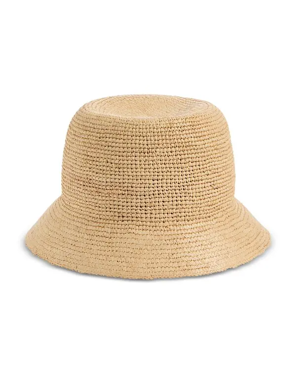 Madewell Crochet Raffia Sun Hat - Golden Khaki