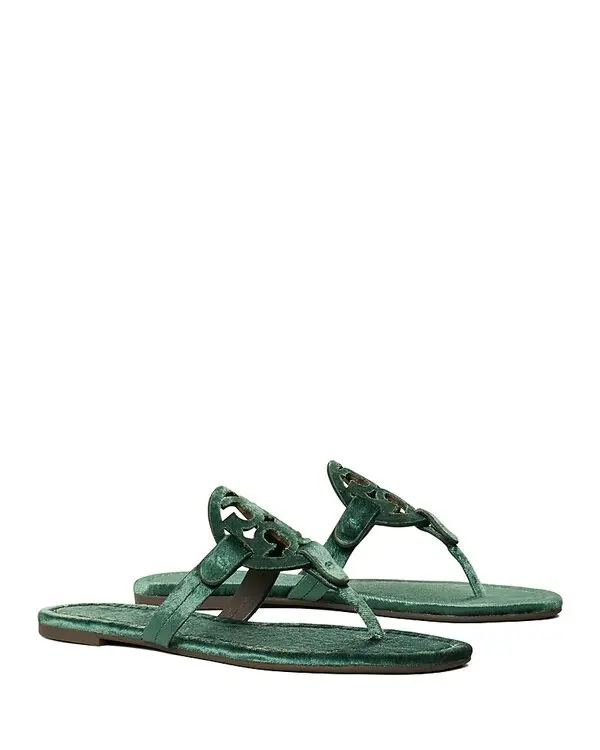 Tory Burch Miller Thong Sandals - Deep Teal