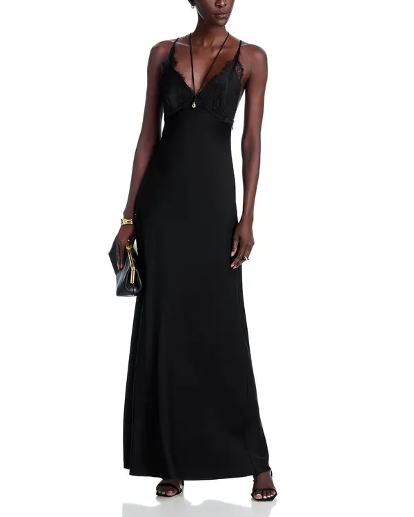 Kobi Halperin Evin Lace Trim Maxi Dress