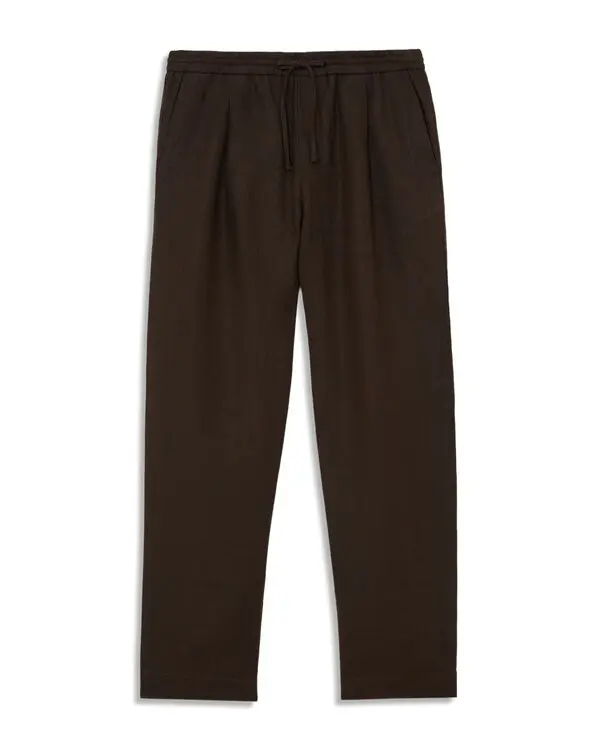 REISS Barges Regular Fit Linen Drawstring Trousers