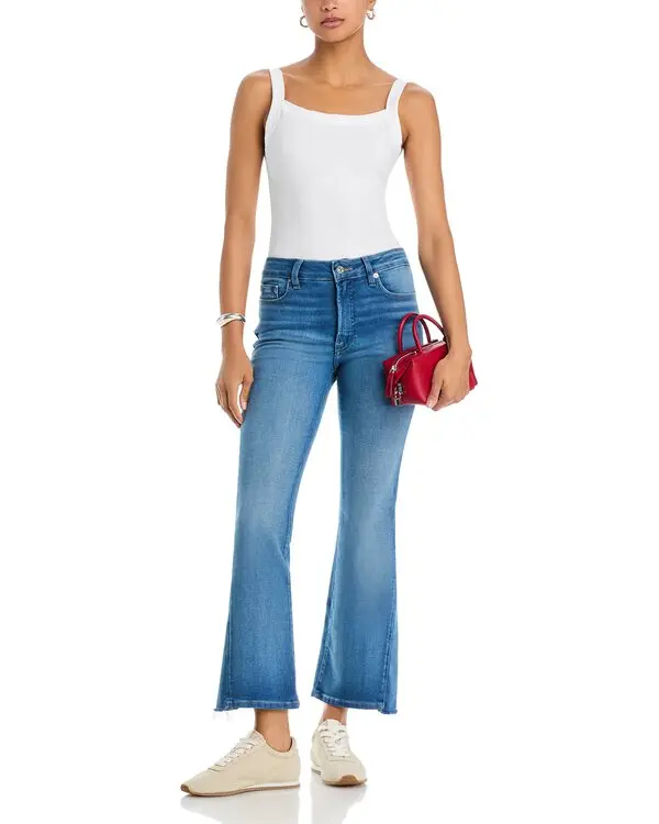 Good American Soft Tech High Rise Bootcut Jeans