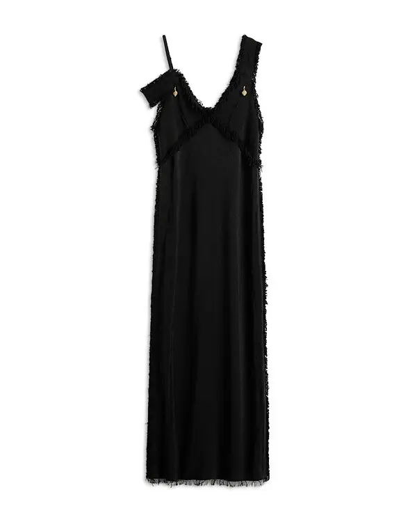TOTEME V Neck Slip Dress - Black