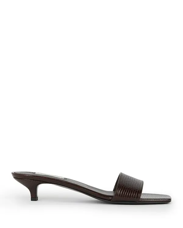TOTEME Slim Lizard Embossed Leather Mules