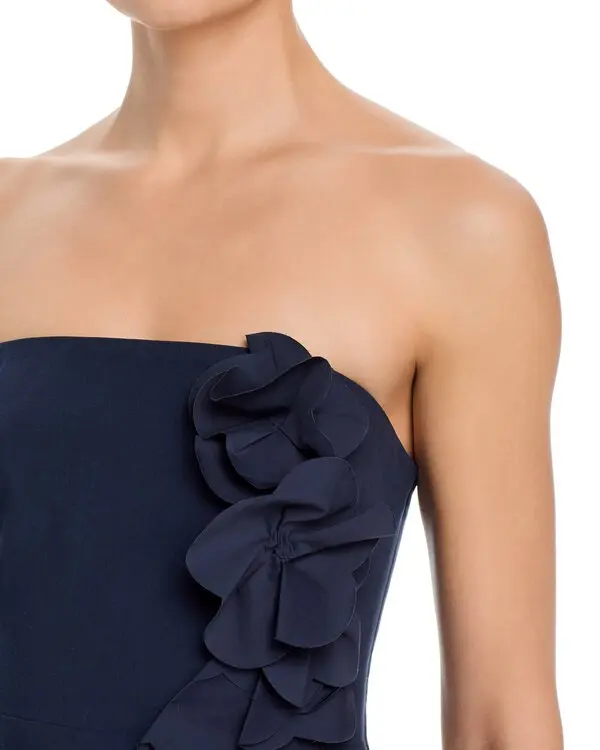 Ramy Brook Zaria Applique Trim Midi Dress