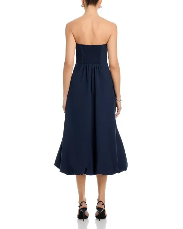 Ramy Brook Zaria Applique Trim Midi Dress