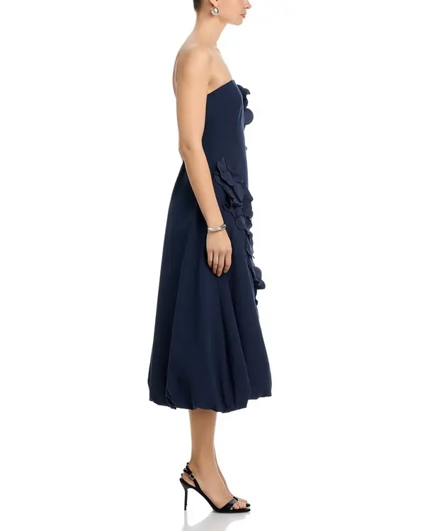 Ramy Brook Zaria Applique Trim Midi Dress