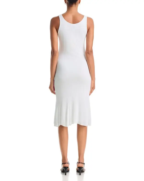 TOTEME Fluted Hem Dress - Optic White