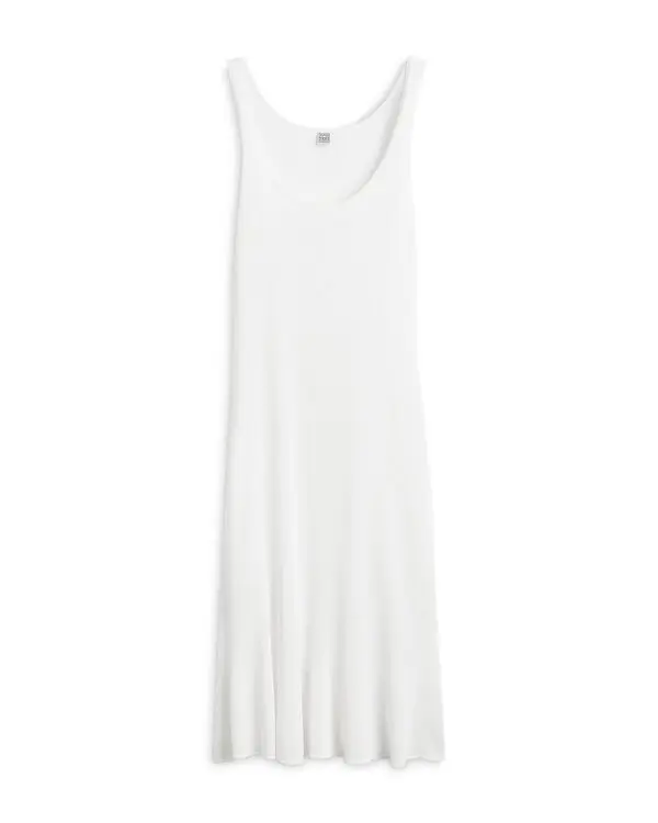TOTEME Fluted Hem Dress - Optic White