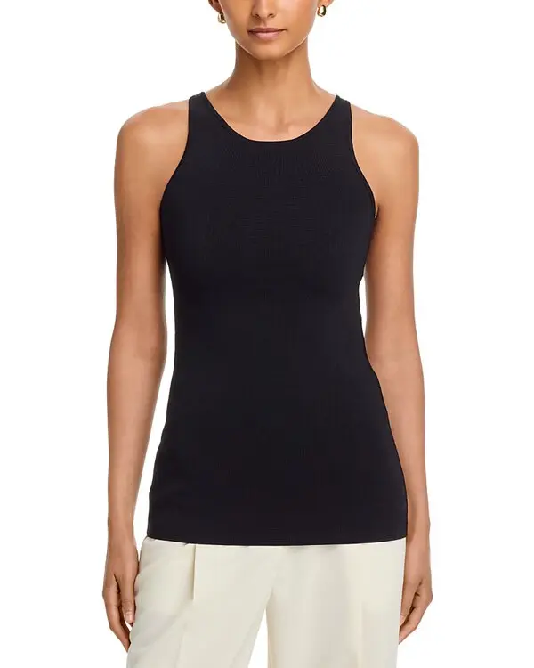 TOTEME Classic Compact Knit Tank - Black