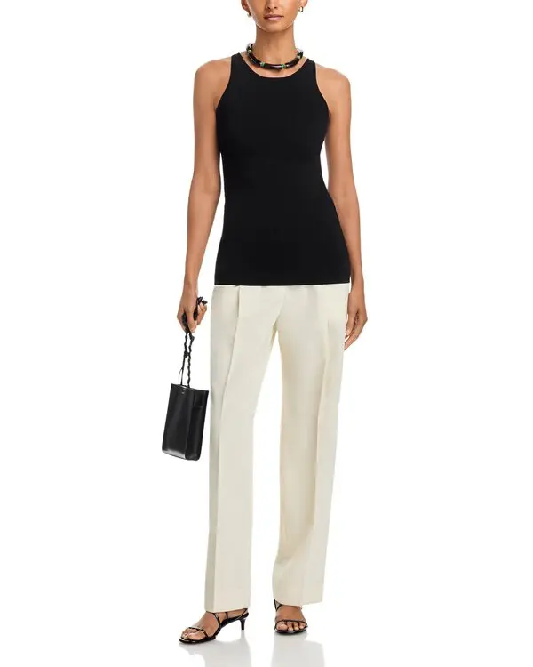 TOTEME Classic Compact Knit Tank - Black