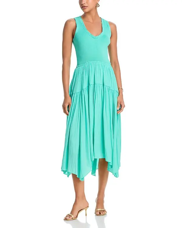 Ramy Brook Hadley Midi Dress - Jade