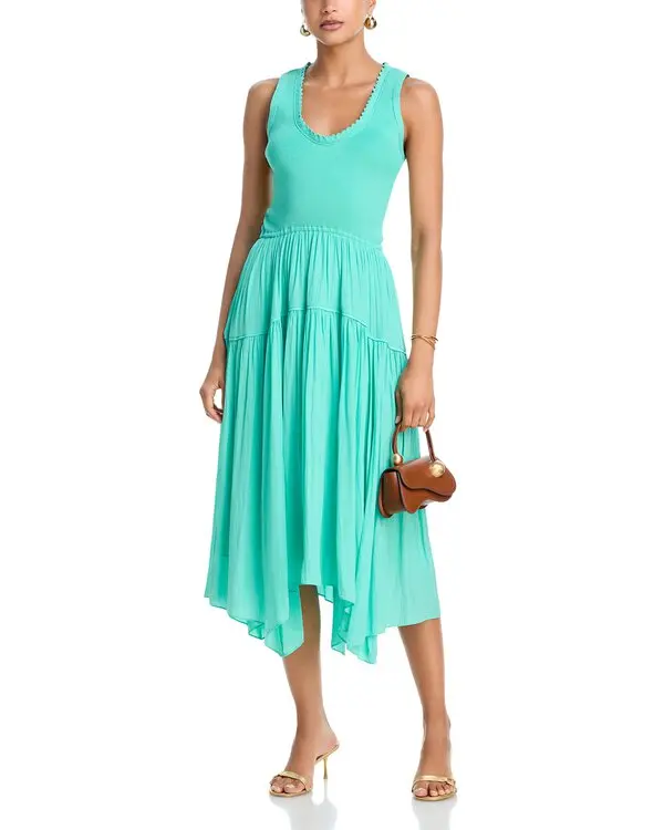 Ramy Brook Hadley Midi Dress - Jade
