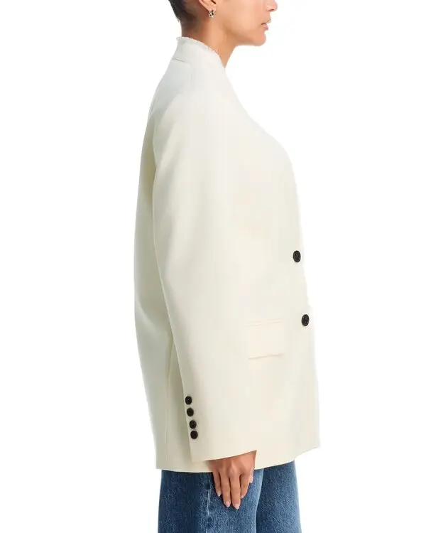 TOTEME Raw Lapel Blazer - Ecru