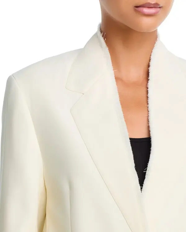 TOTEME Raw Lapel Blazer - Ecru