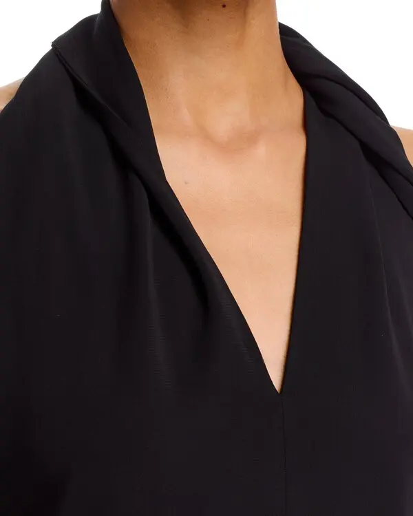 TOTEME Twisted Jersey Halter Top - Black