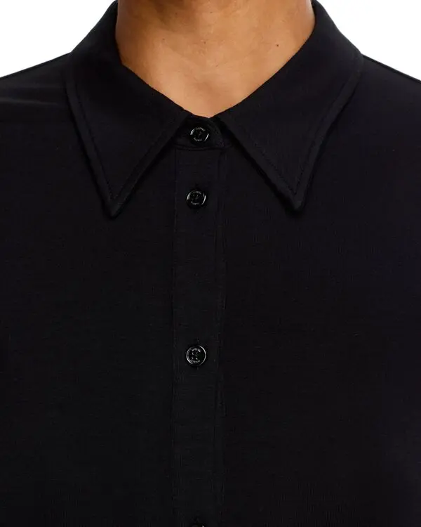 TOTEME Fitted Jersey Shirt - Black