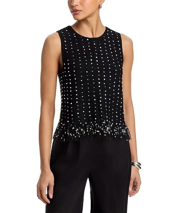 Rag & Bone James Embellished Tank Top - Black