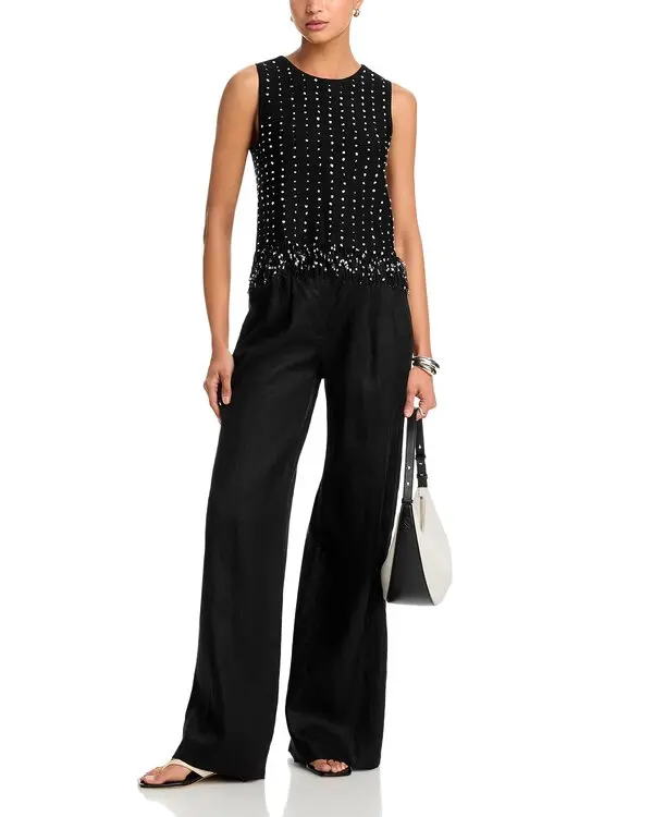 Rag & Bone James Embellished Tank Top - Black