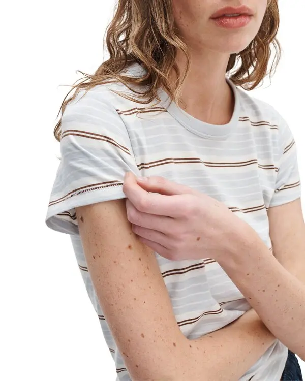 Rag & Bone Slub Stripe Crewneck T-shirt
