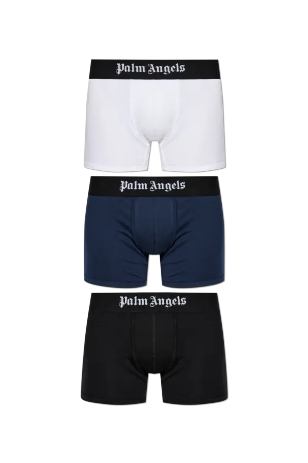 Palm Angels Three-pack Of Boxers With Logo