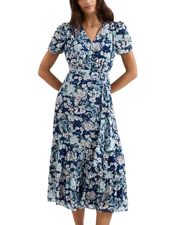 PHASE EIGHT Azalea Floral Midi Dress