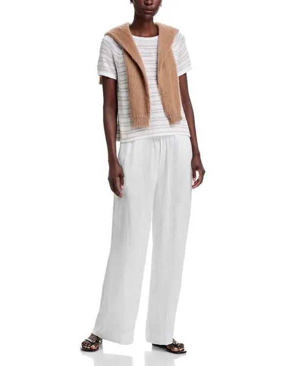 Eileen Fisher Boat Neck Striped Sweater