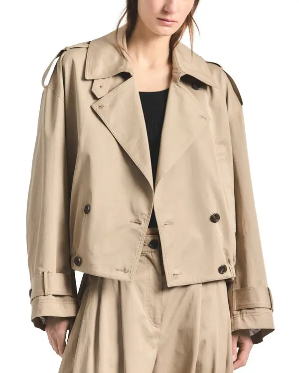 Derek Lam 10 Crosby Emilio Cropped Trench Coat