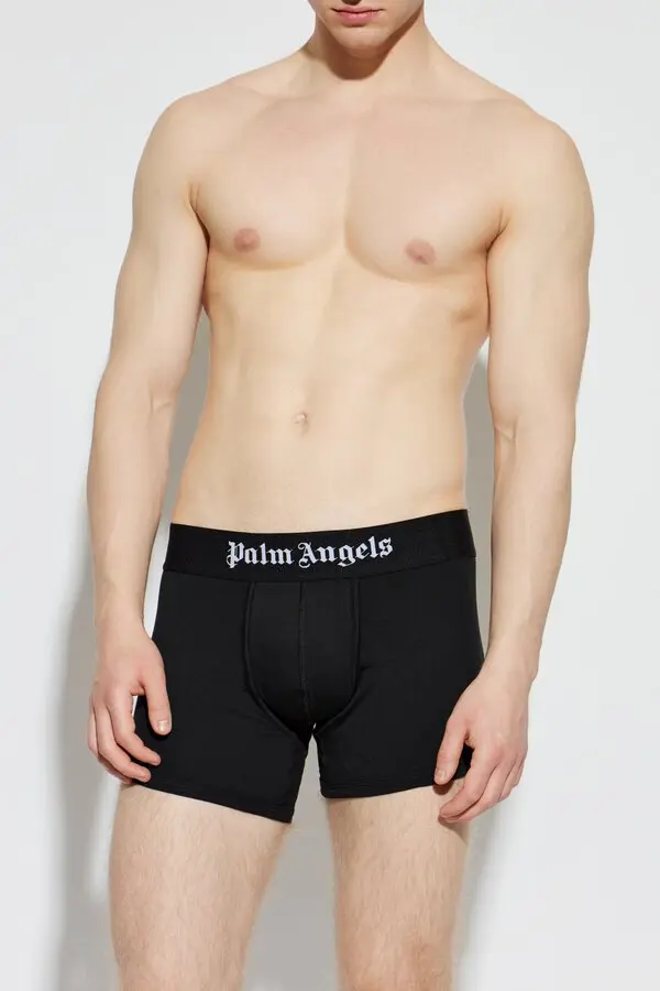 Palm Angels Three-pack Of Boxers With Logo