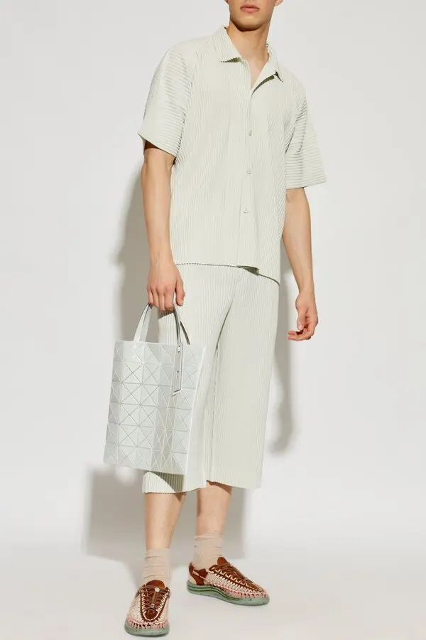 Issey Miyake Pleated Trousers - Light Blue