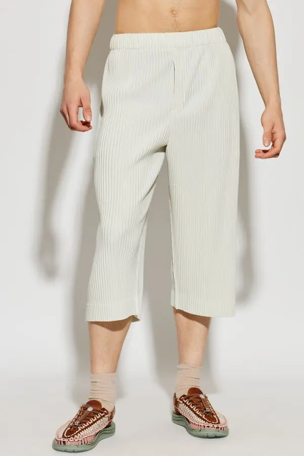 Issey Miyake Pleated Trousers - Light Blue