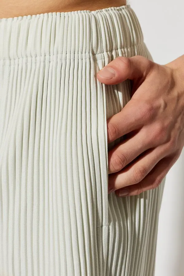 Issey Miyake Pleated Trousers - Light Blue