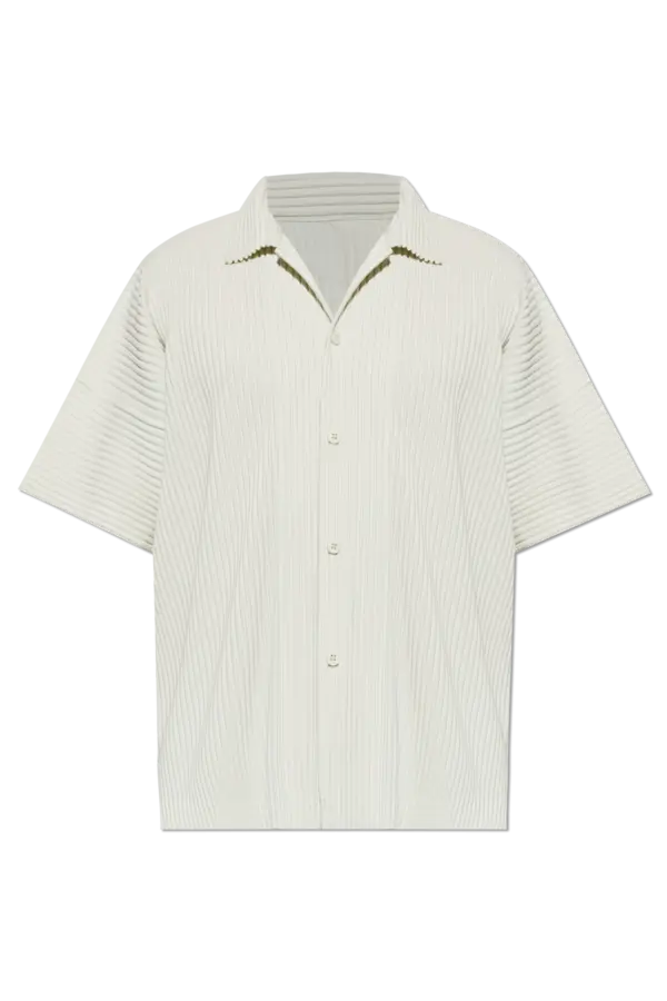 Issey Miyake Pleated Shirt - Light Blue