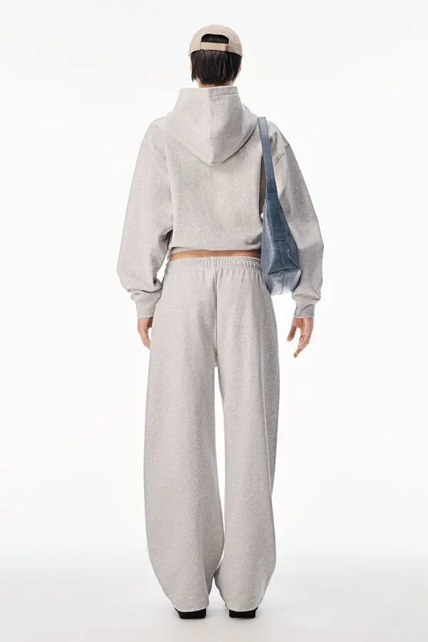 Alexander Wang Crystal Embellished Zip-up Hoodie