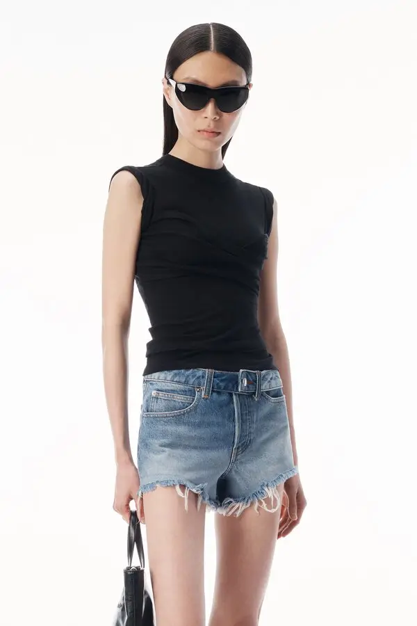 Alexander Wang Twisted Bust Layered Tank