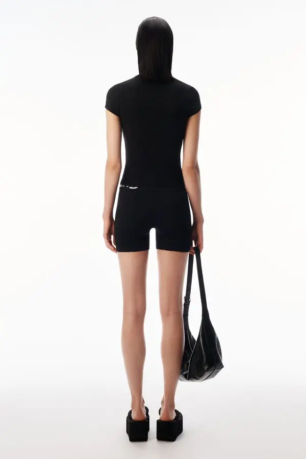 Alexander Wang Logo Print Fitted Tee