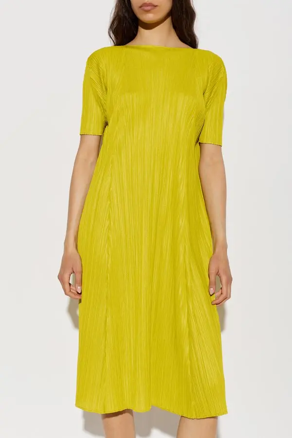 Issey Miyake Midi Pleated Dress