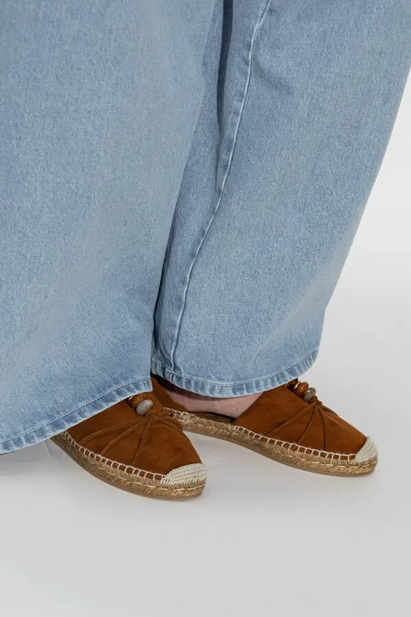 JIMMY CHOO Lemi Suede Espadrilles - Brown