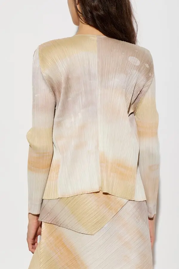 Issey Miyake Pleated Cardigan