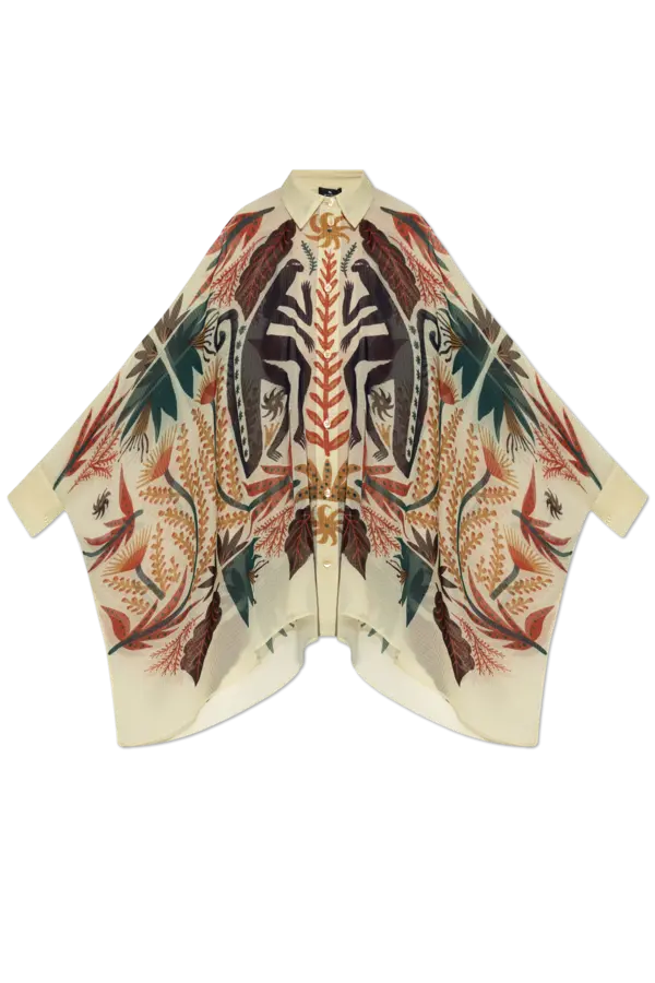 Etro Asymmetrical Printed Shirt - Multicolour