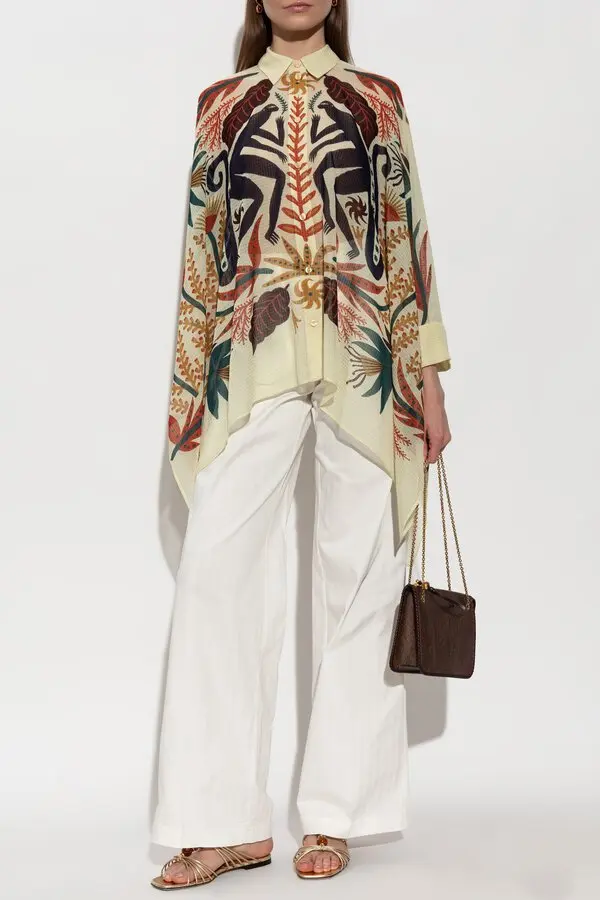 Etro Asymmetrical Printed Shirt