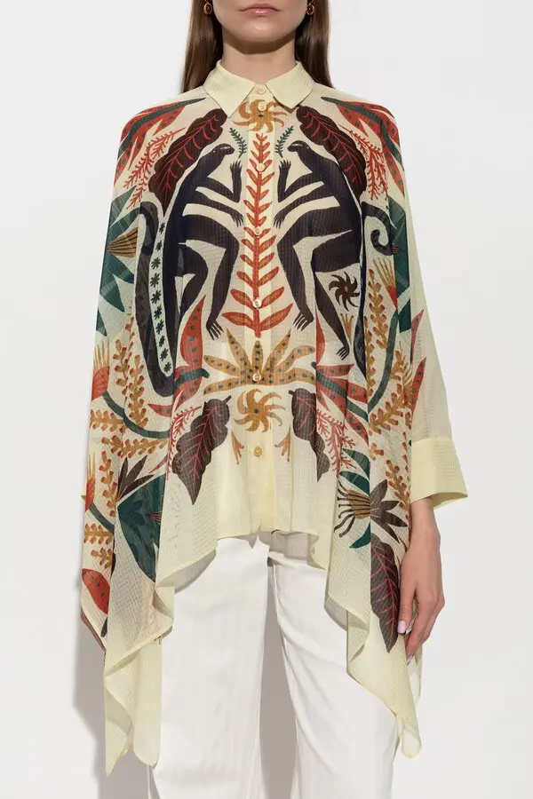 Etro Asymmetrical Printed Shirt