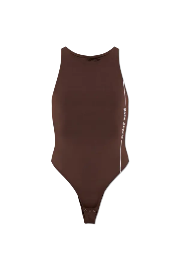 Palm Angels Bodysuit With Vertical Logo